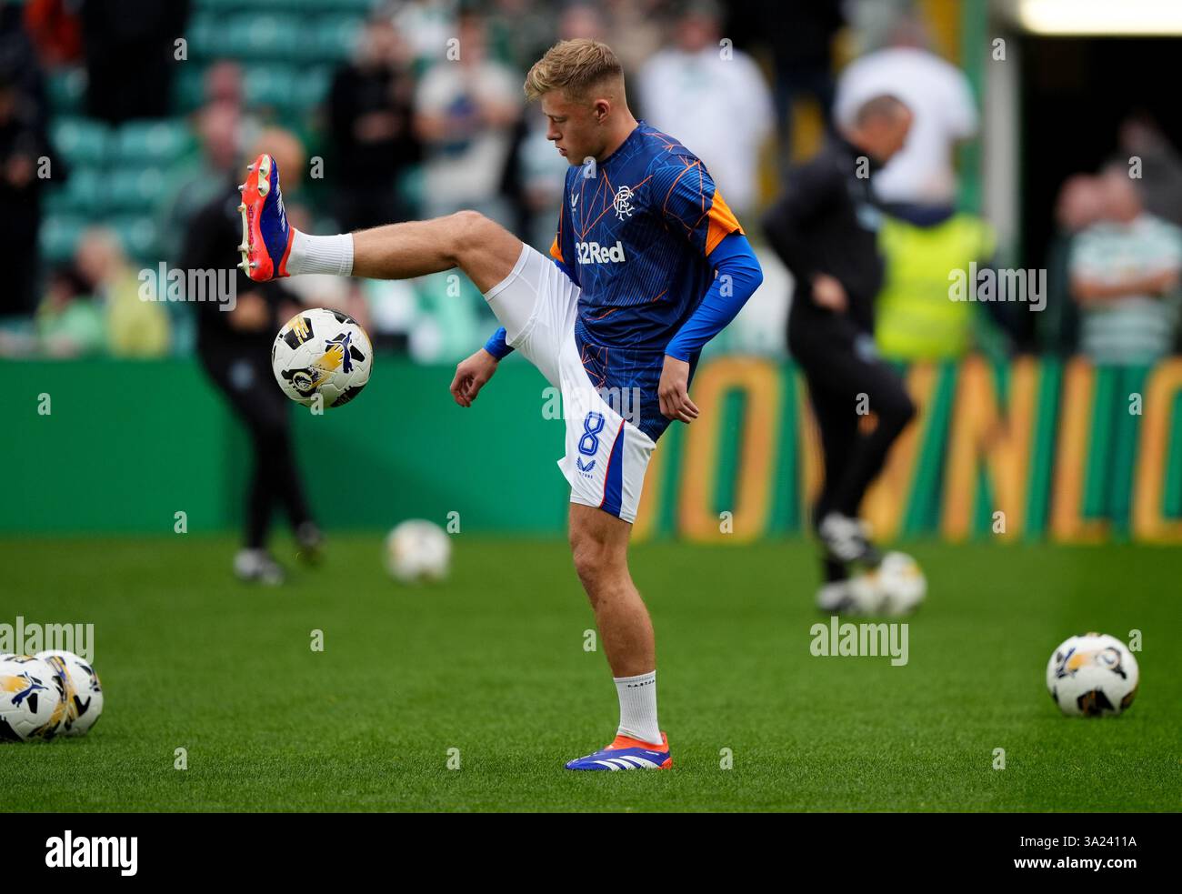 Rangers' Connor Barron during the warm up before the William Hill ...