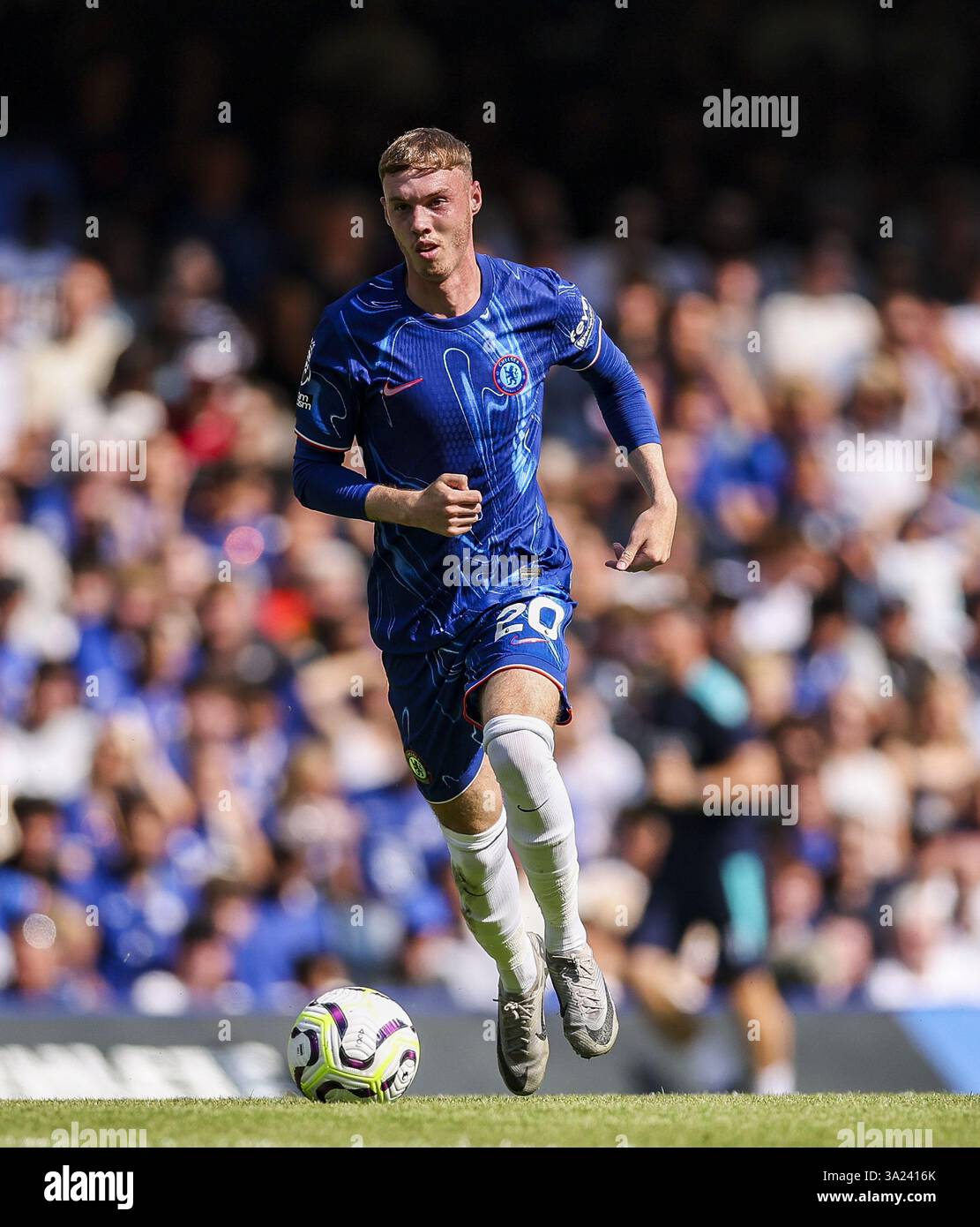 Chelsea???s Cole Palmer in action during the Premier League match at ...