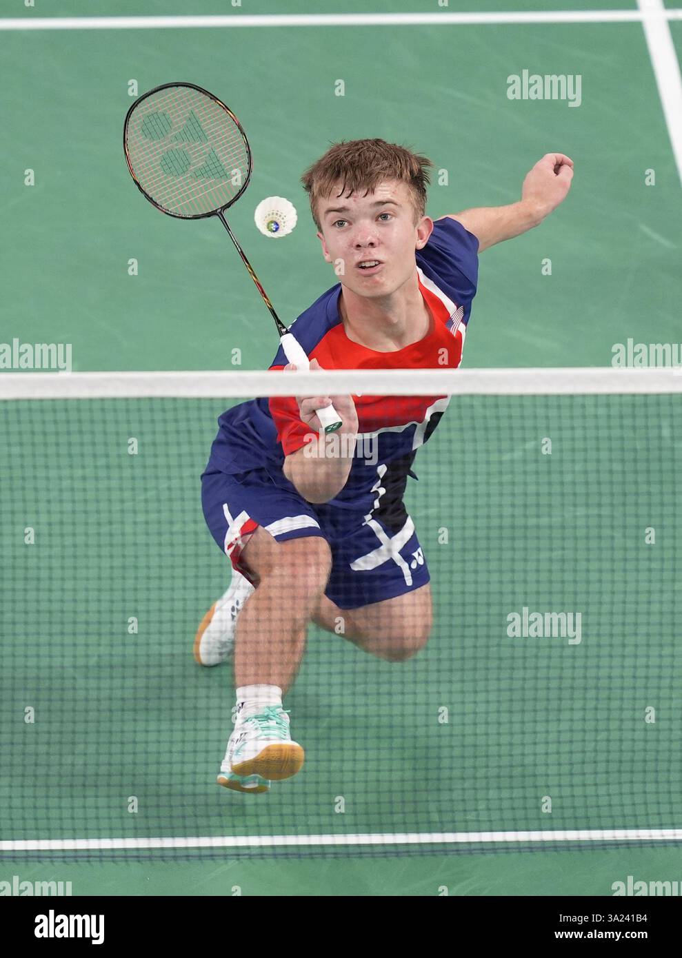 USA's Miles Krajewski in action during the Mixed Doubles SH6 Gold Medal ...