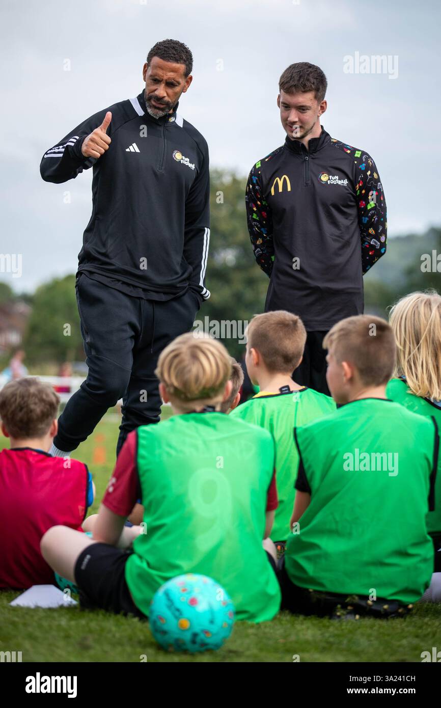 EDITORIAL USE ONLY Former Manchester United footballer Rio Ferdinand ...