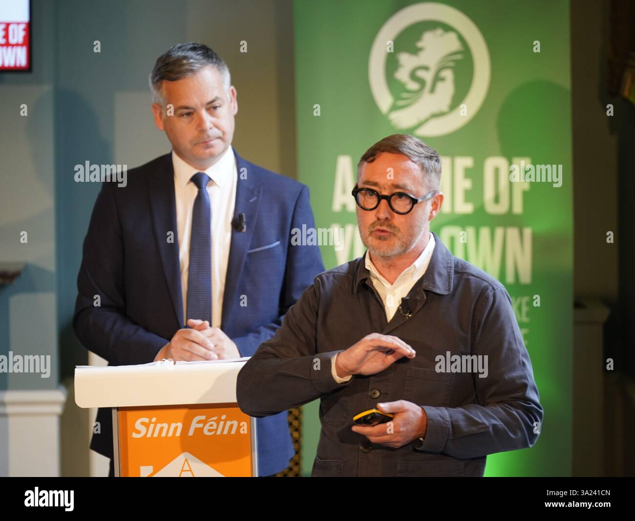 Pearce Doherty (left) and Eoin O Broin at the launch of "A Home Of Your ...