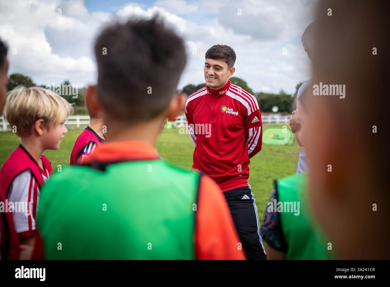EDITORIAL USE ONLY Wales and Leeds United footballer Daniel James at a ...