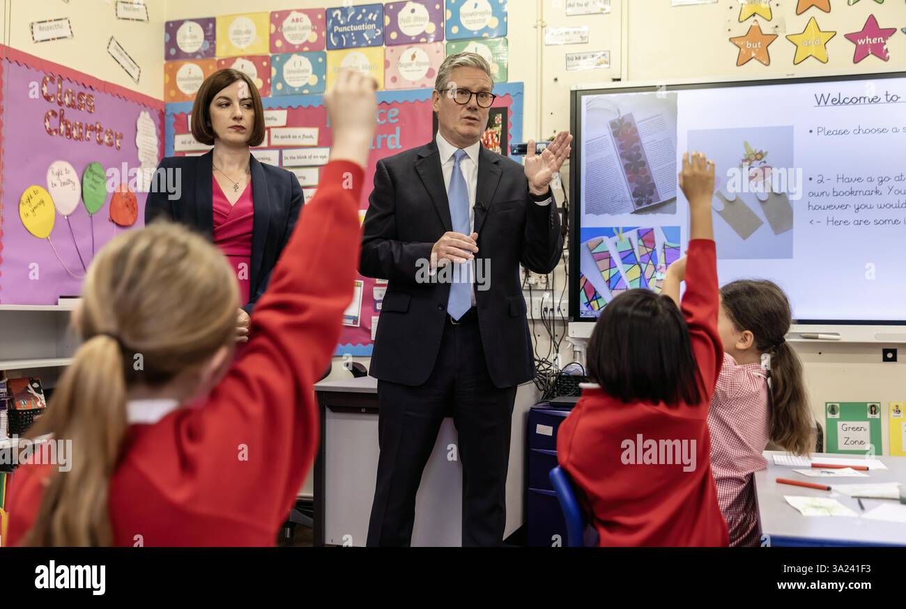 Prime Minister Sir Keir Starmer and Education Secretary Bridget ...