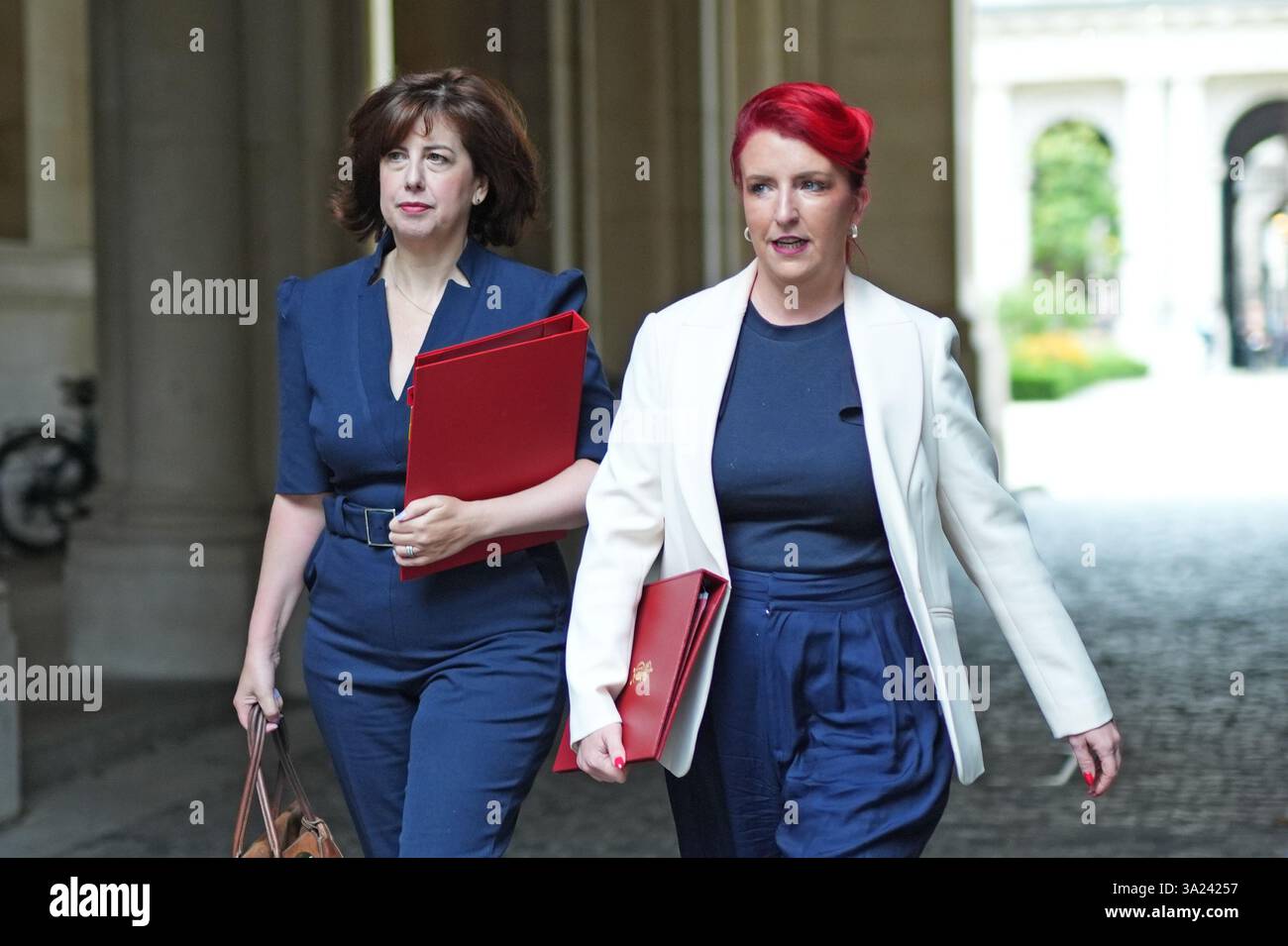 Leader of the House of Commons Lucy Powell (left) and Secretary of ...