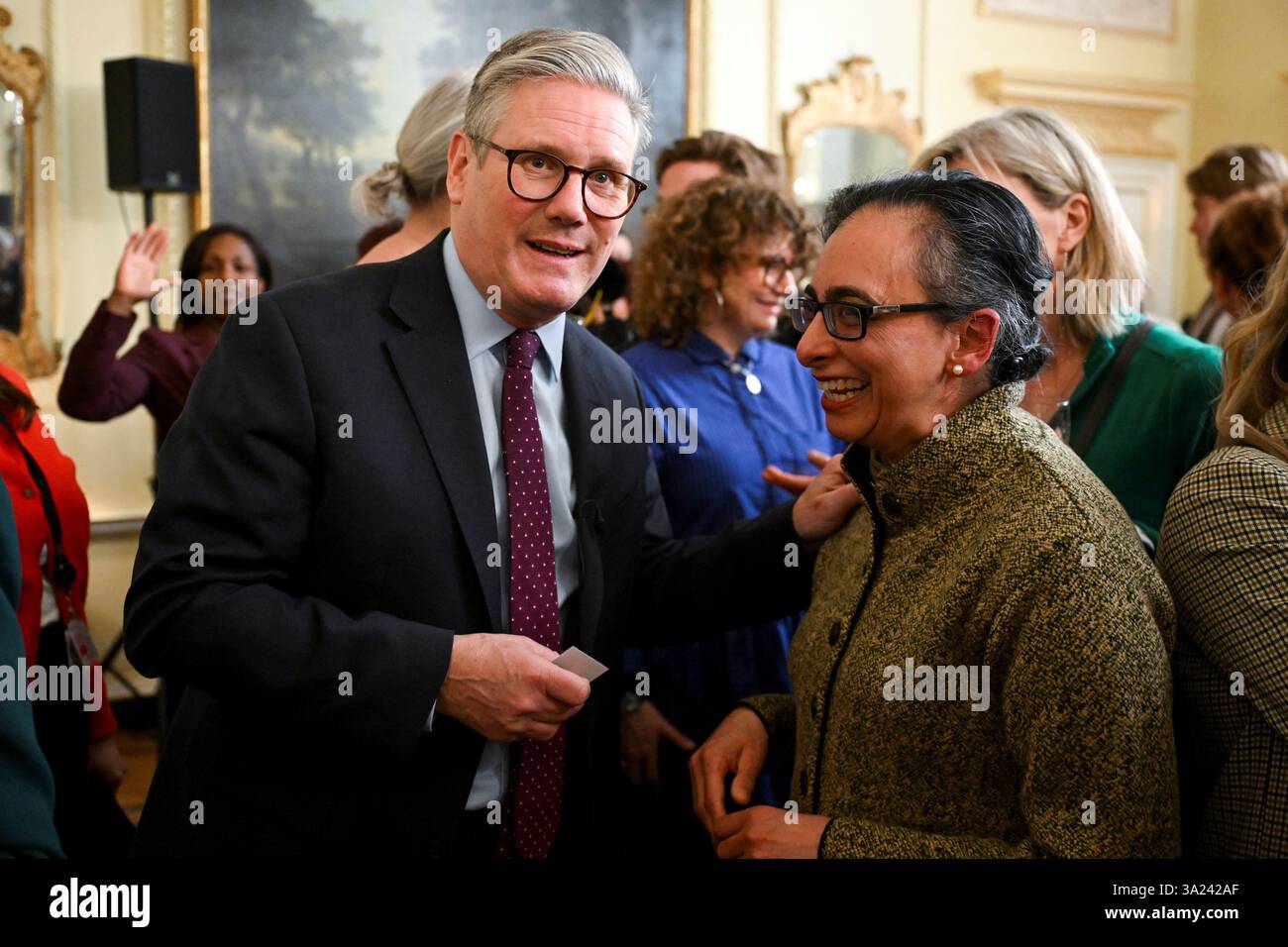 Prime Minister Sir Keir Starmer greets Professor Jagbir Jhutti Johal ...