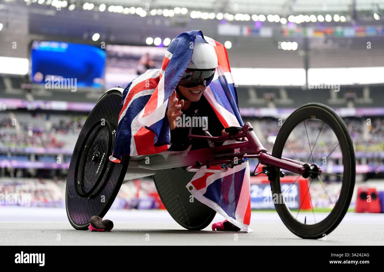 Great Britain's Samantha Kinghorn after finishing second in the Women's ...