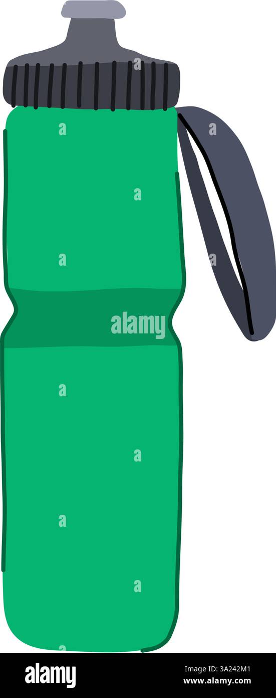 free water bottle reusable cartoon vector illustration Stock Vector ...