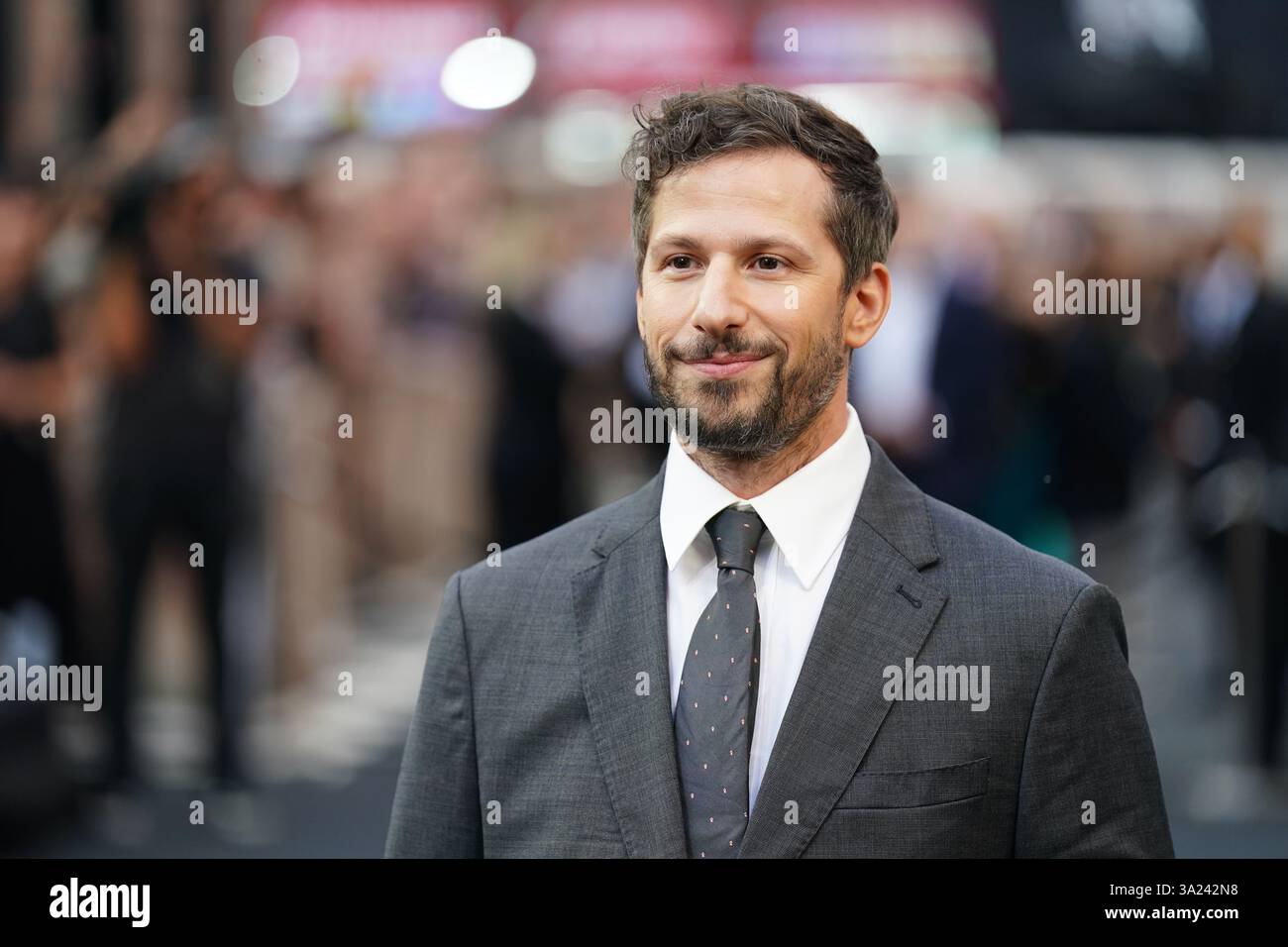 Andy Samberg attends the UK premiere of Lee, at the Odeon Luxe ...