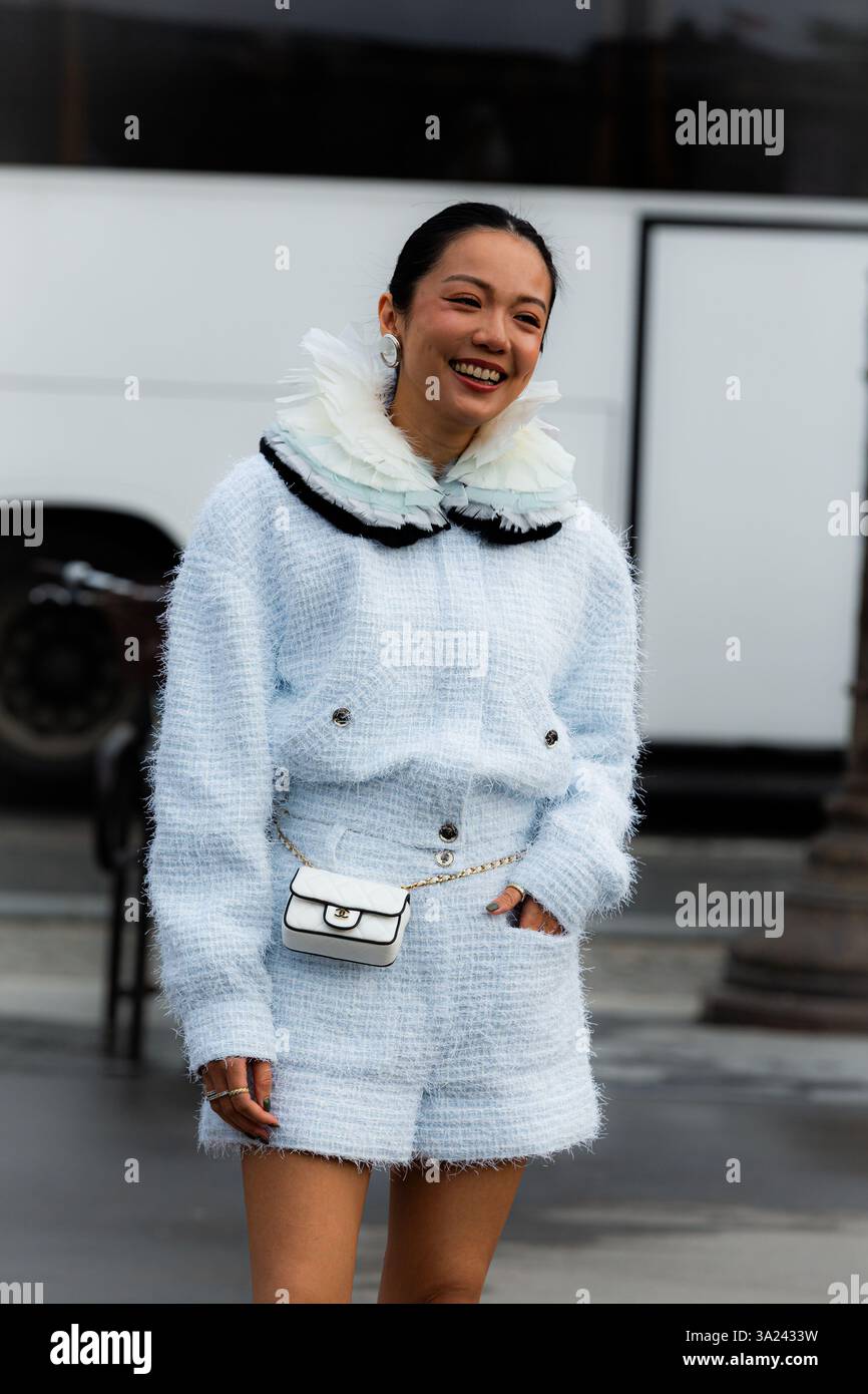 Paris, France, March 11th, 2025 Yoyo Cao at the Chanel Fall/Winter 2025 ...