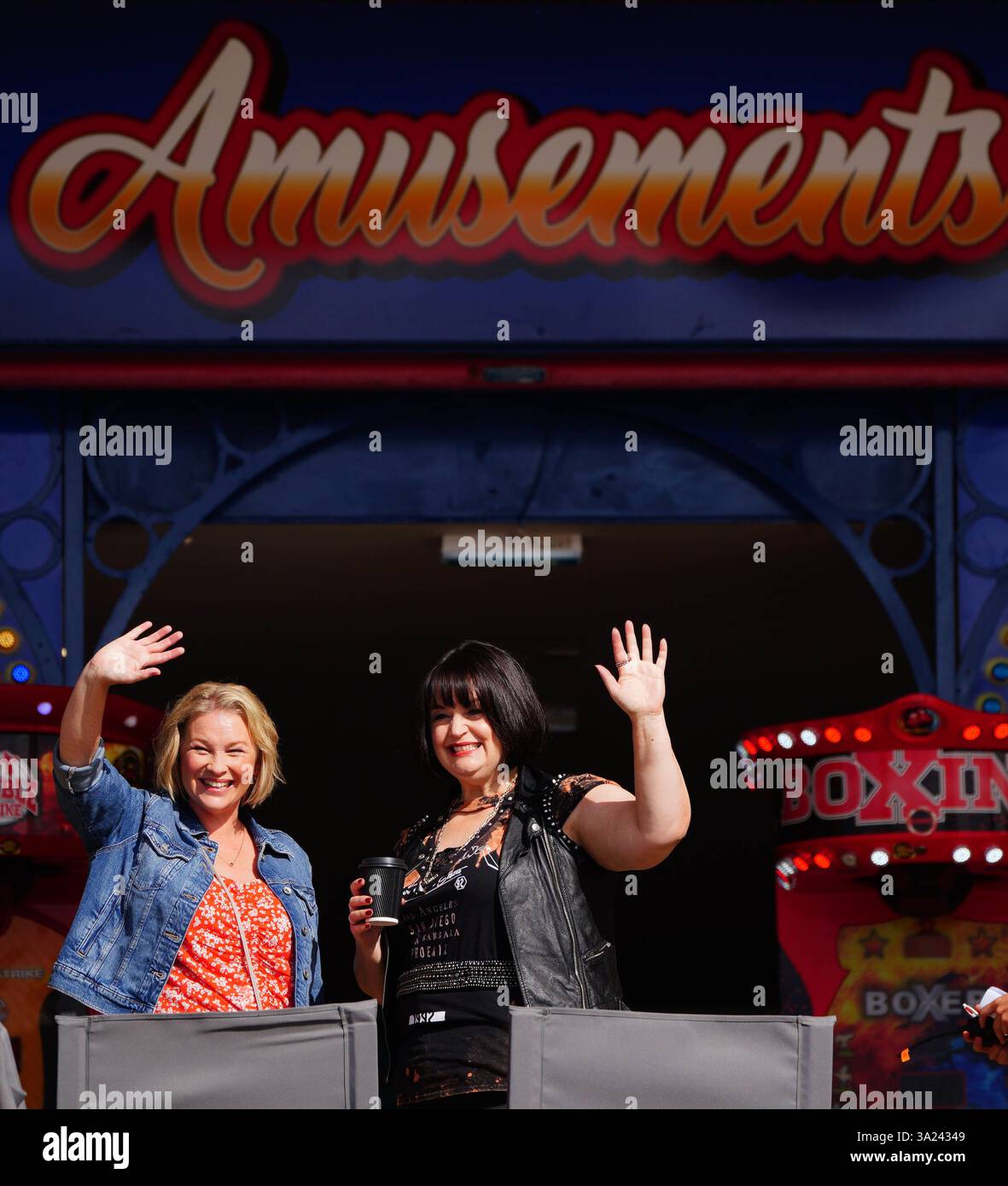 Joanna Page, who plays Stacey Shipman (left) and Ruth Jones, who plays ...