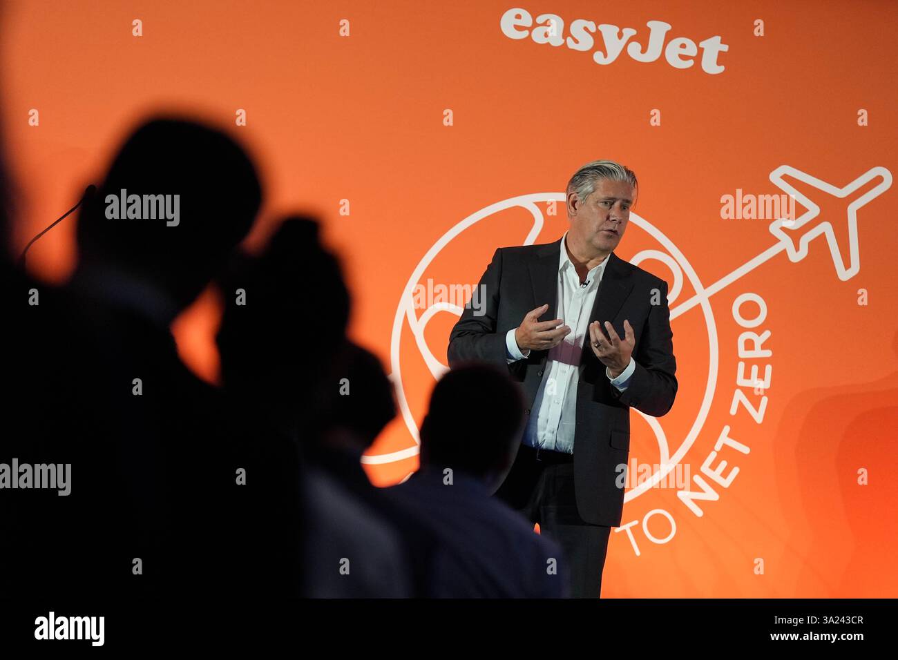 Chief executive of easyJet, Johan Lundgren, speaks during a ...
