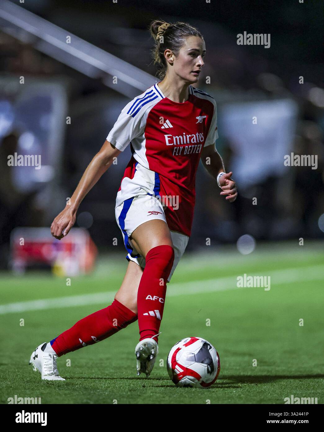 Arsenal's Emily Fox in action during the UEFA Women's Champions League ...