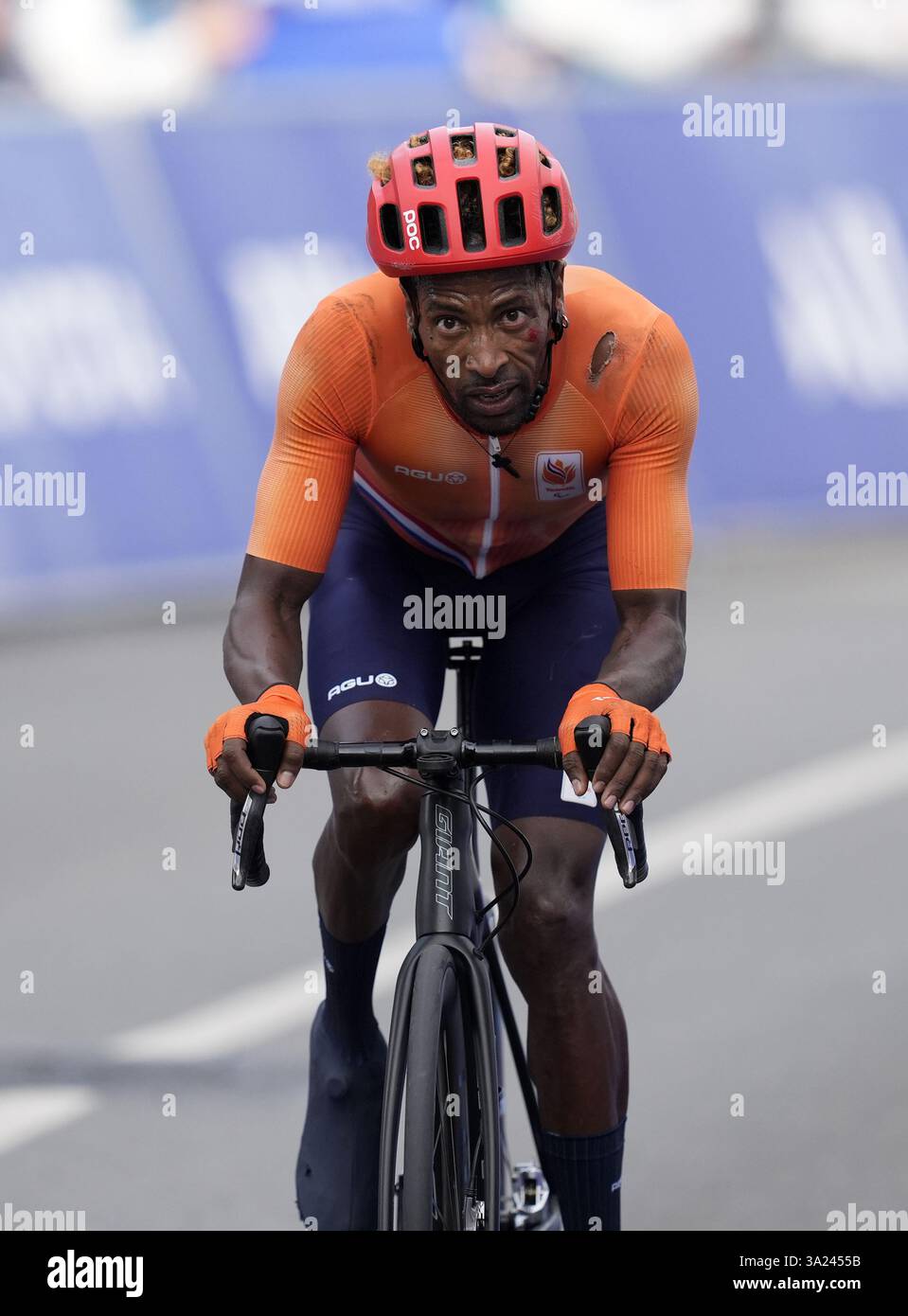 Netherland's Daniel Abraham Gebru during the Men's C4-5 Road Race, on ...