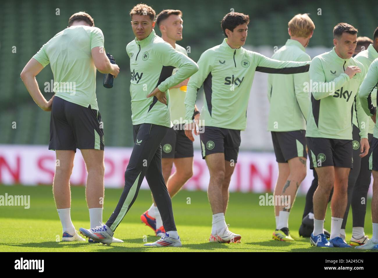 Republic of Ireland's Evan Ferguson during a training session at the ...