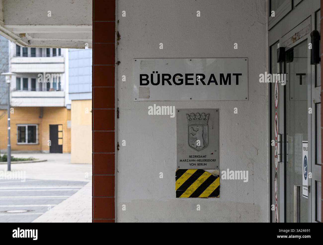 Berlin, Germany. 11th Mar, 2025. The entrance to the citizens' office ...