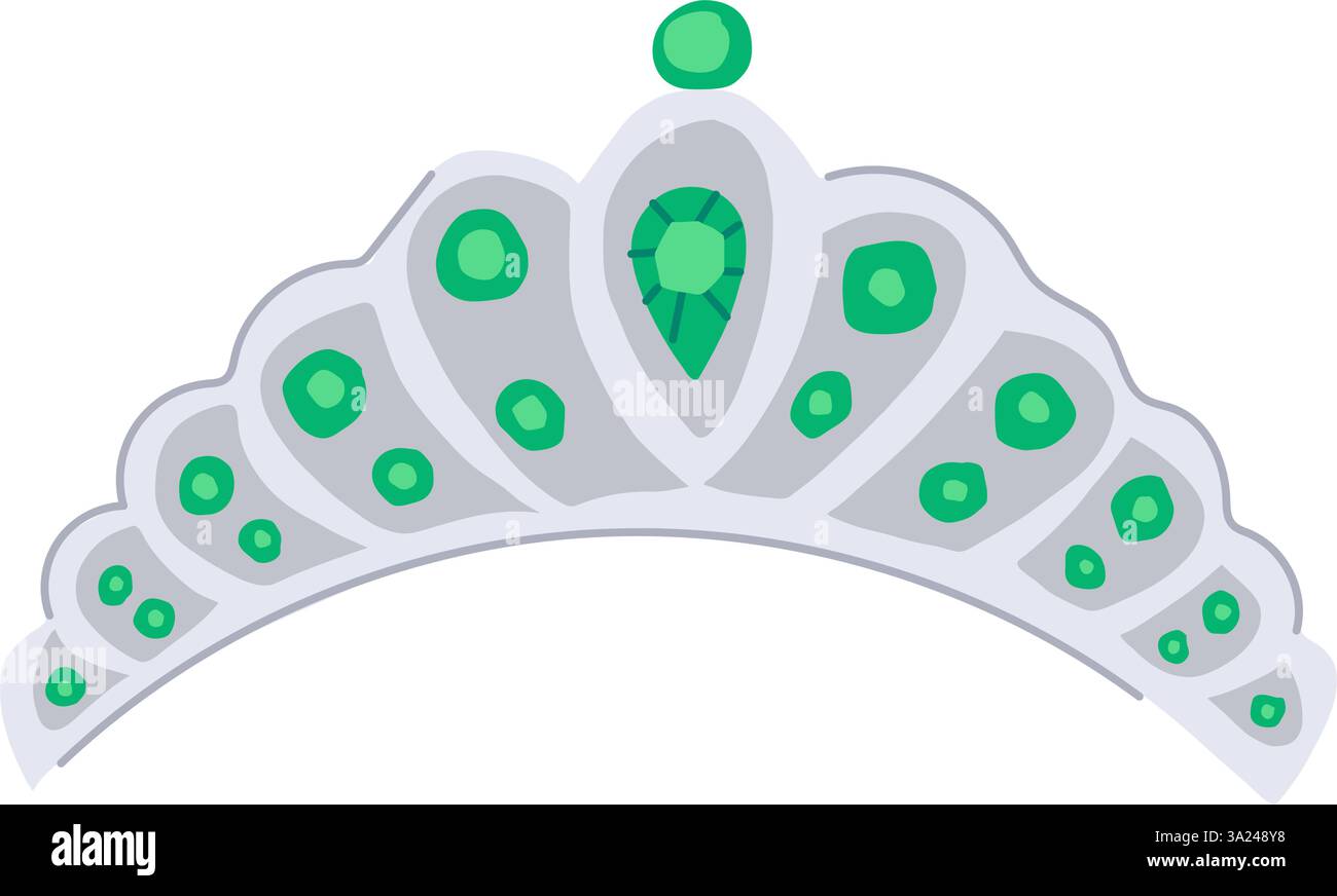 jewelry tiara bridal cartoon vector illustration Stock Vector Image ...