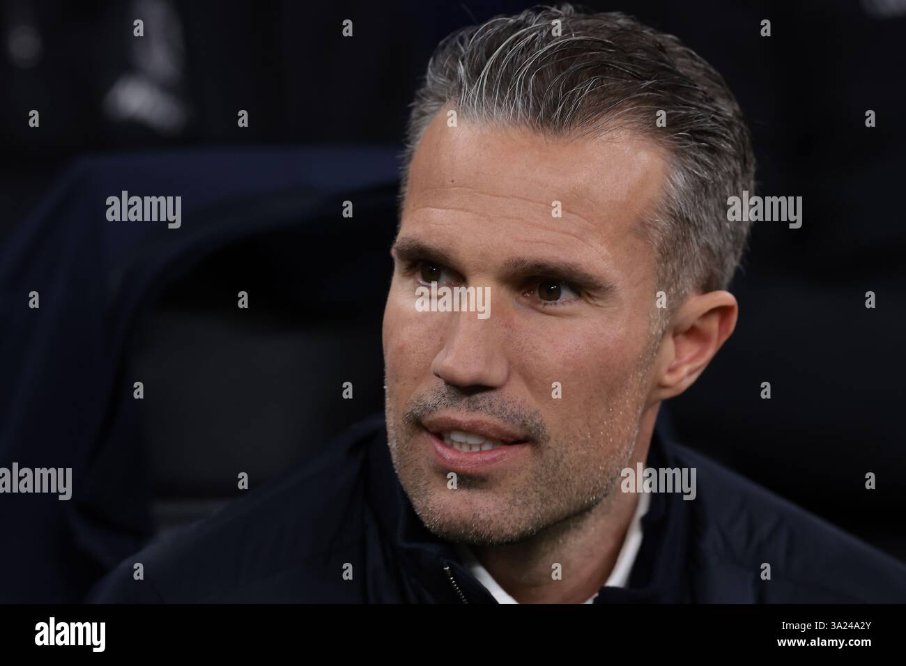 Milan, Italy. 11th Mar, 2025. Robin Van Persie Head coach of Feyenoord ...