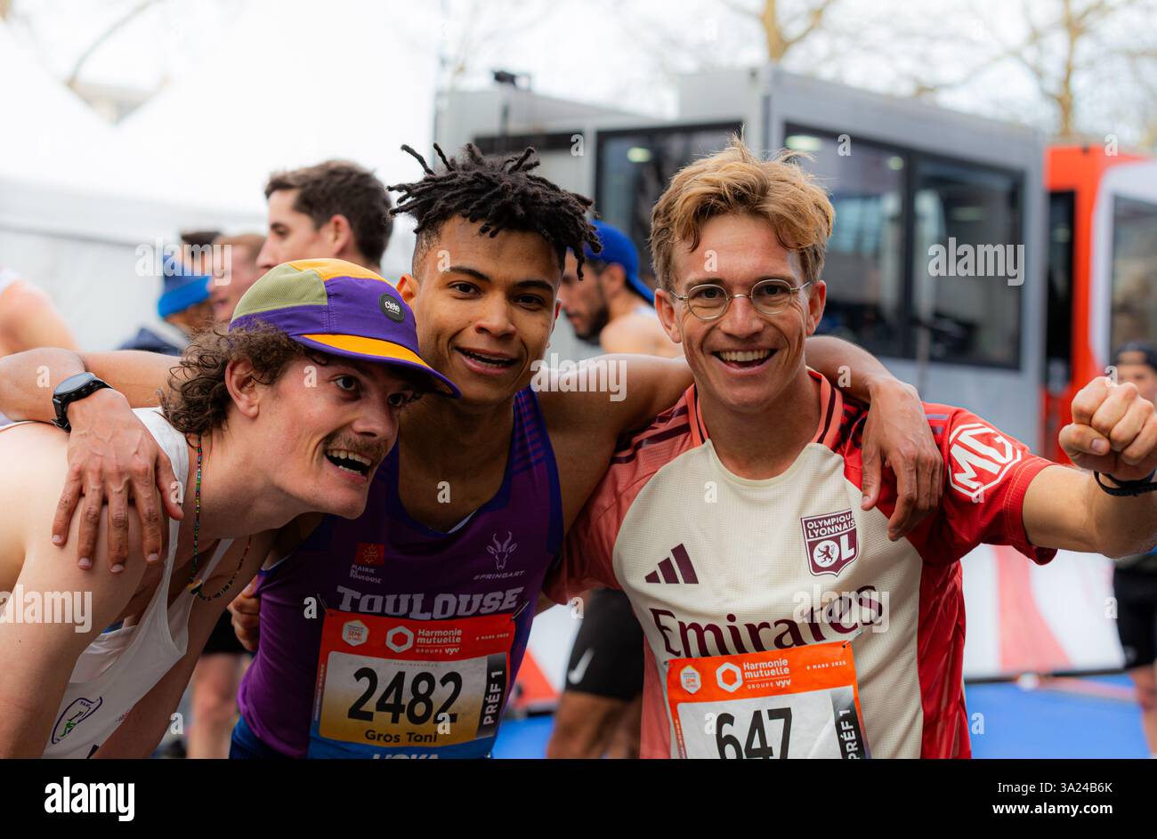 Paris, France. 09th Mar, 2025. Paris, France, March 9th, 2025 Runner at ...