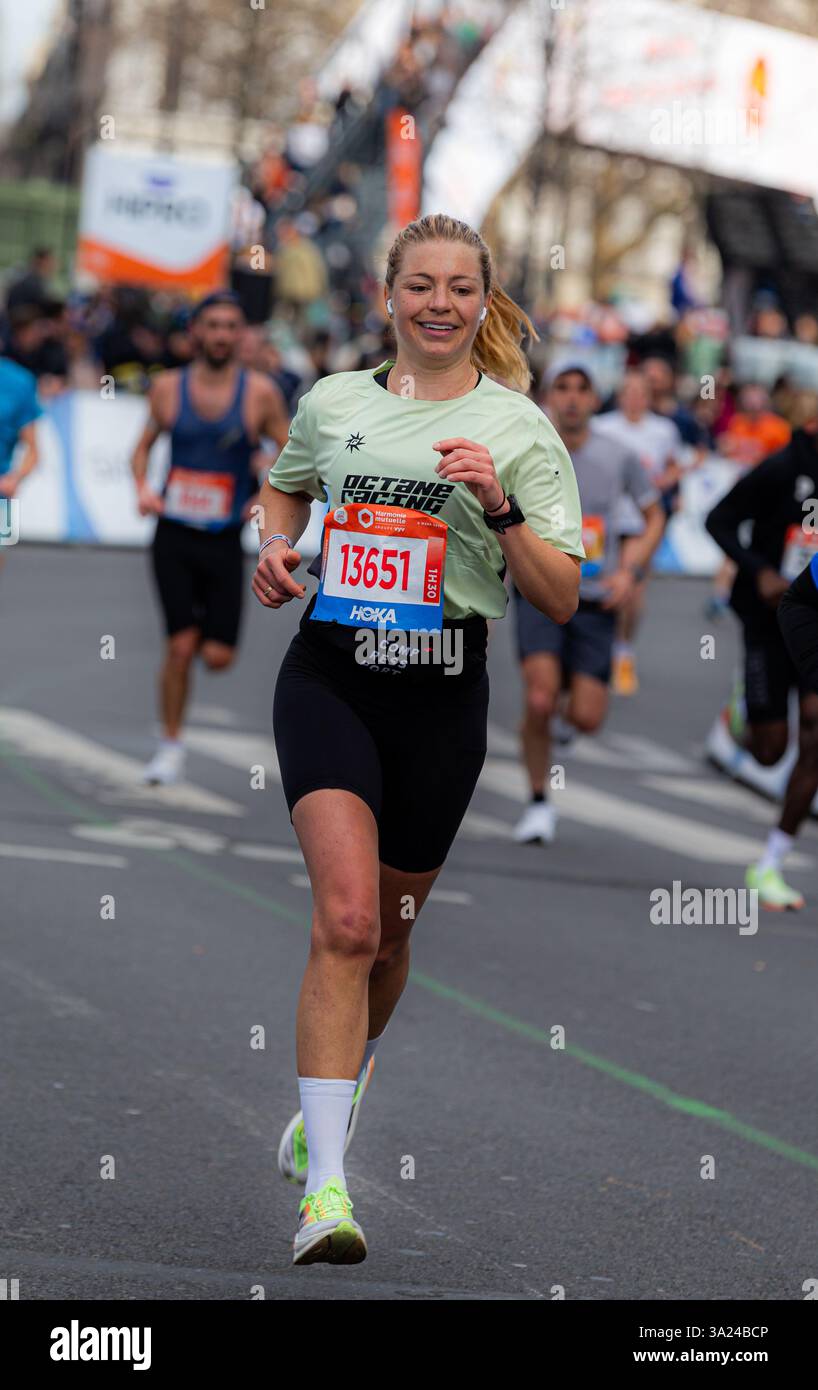 Paris, France. 09th Mar, 2025. Paris, France, March 9th, 2025 Runner ...