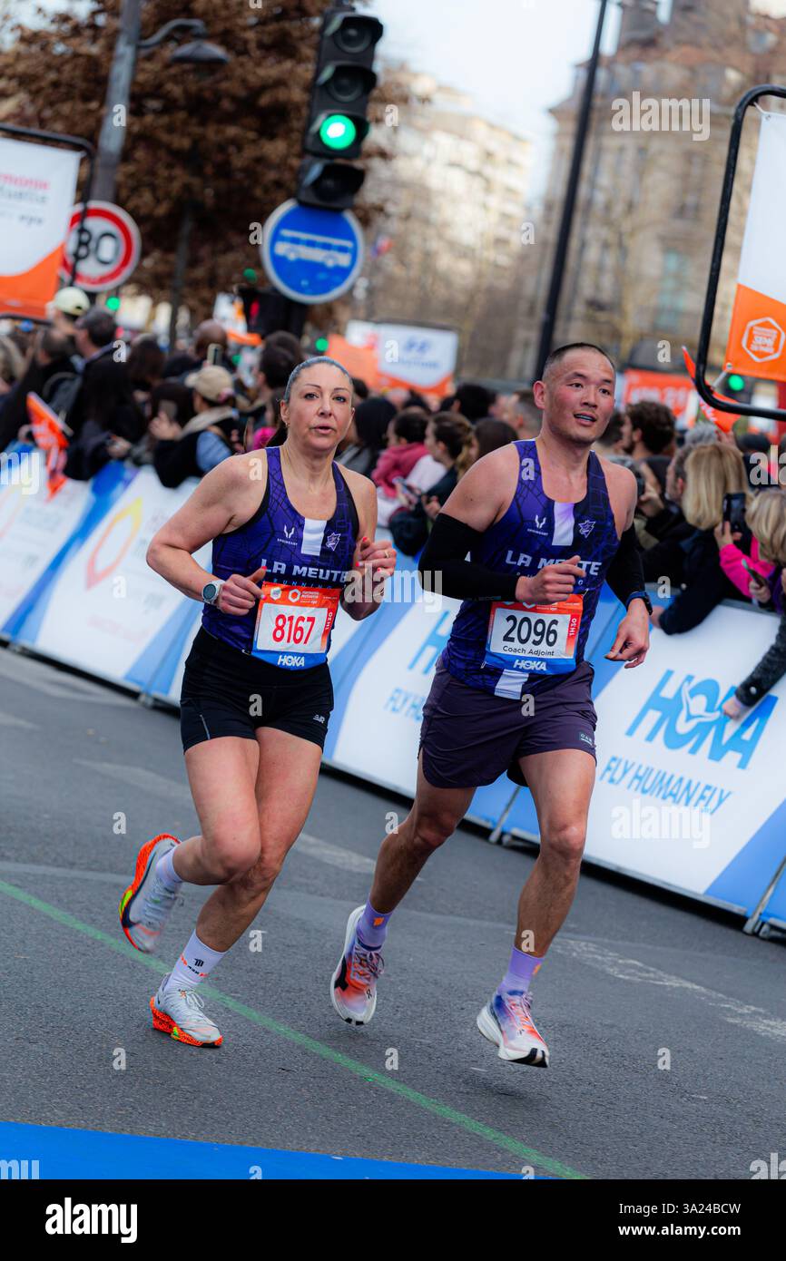 Paris, France. 09th Mar, 2025. Paris, France, March 9th, 2025 Runner ...