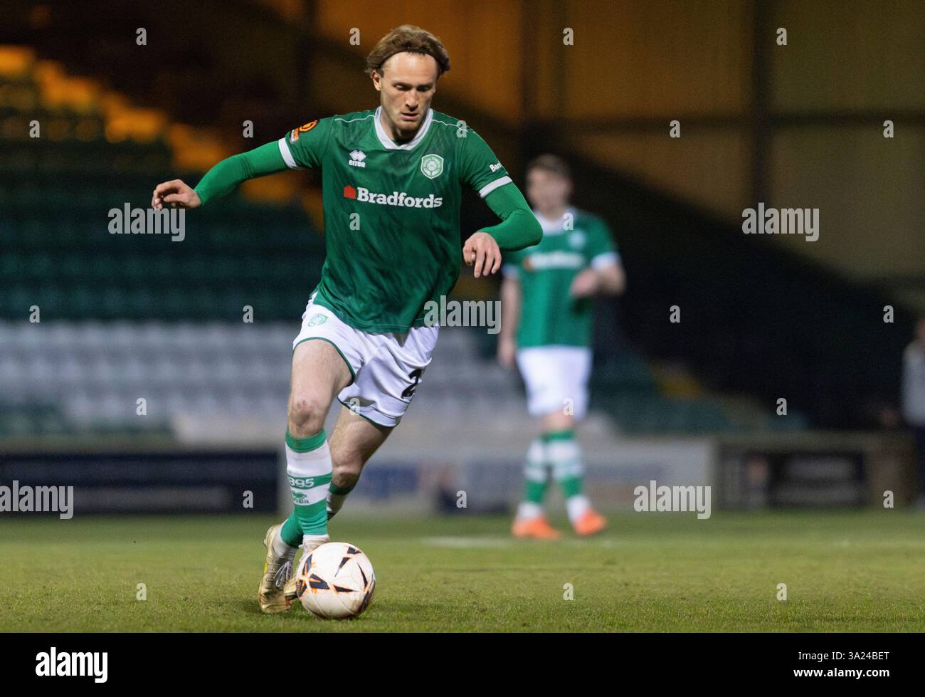 xHarvey Greenslade of Yeovil Town during the National League match at ...