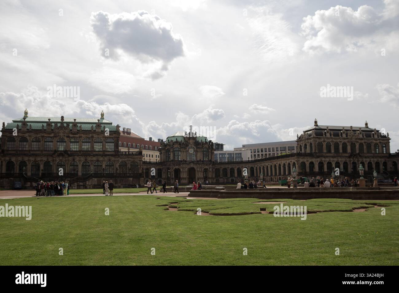 A stunning view of the Zwinger Palace in Dresden, Germany, showcasing ...