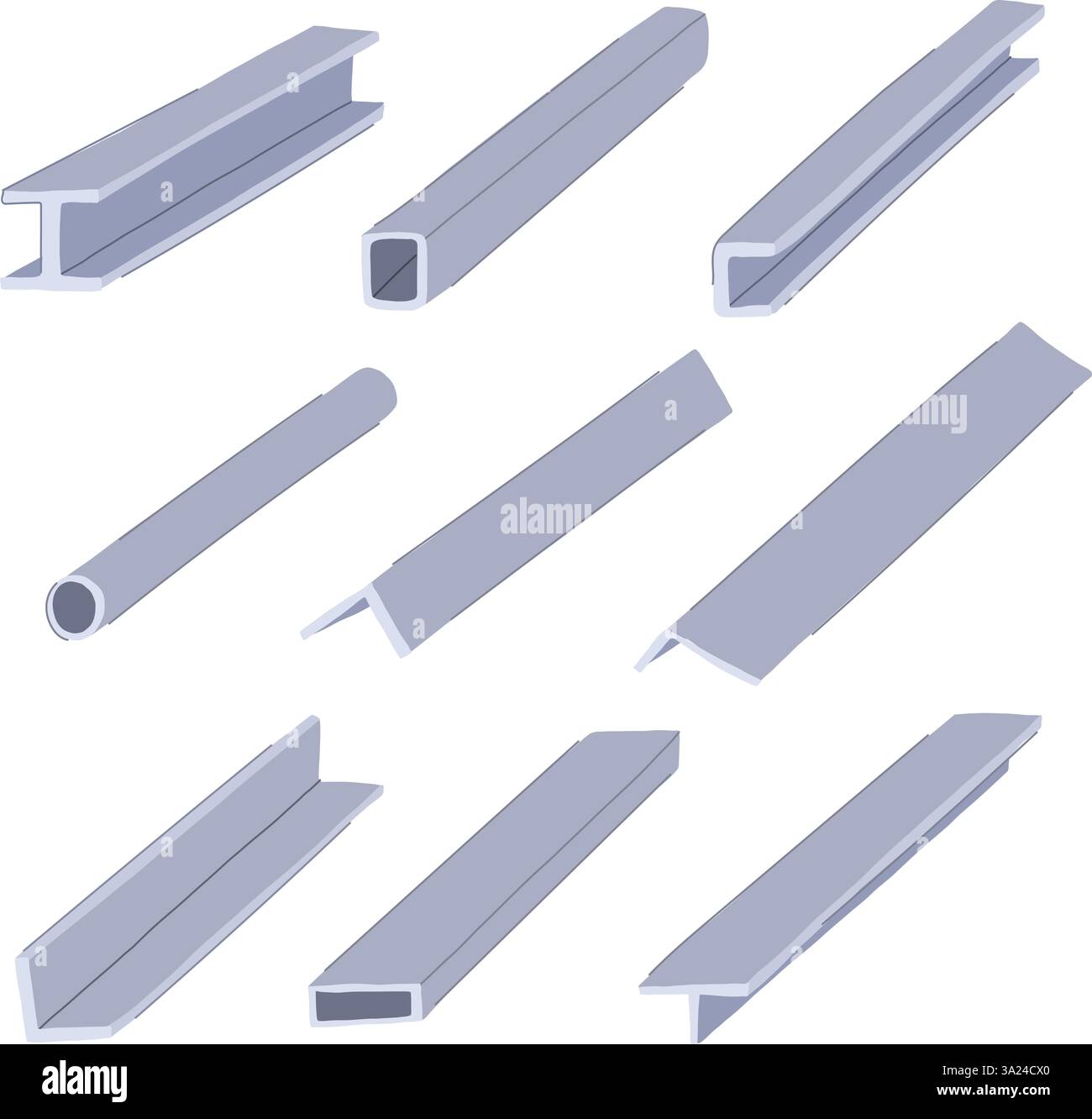 steal beam set cartoon vector illustration Stock Vector Image & Art - Alamy