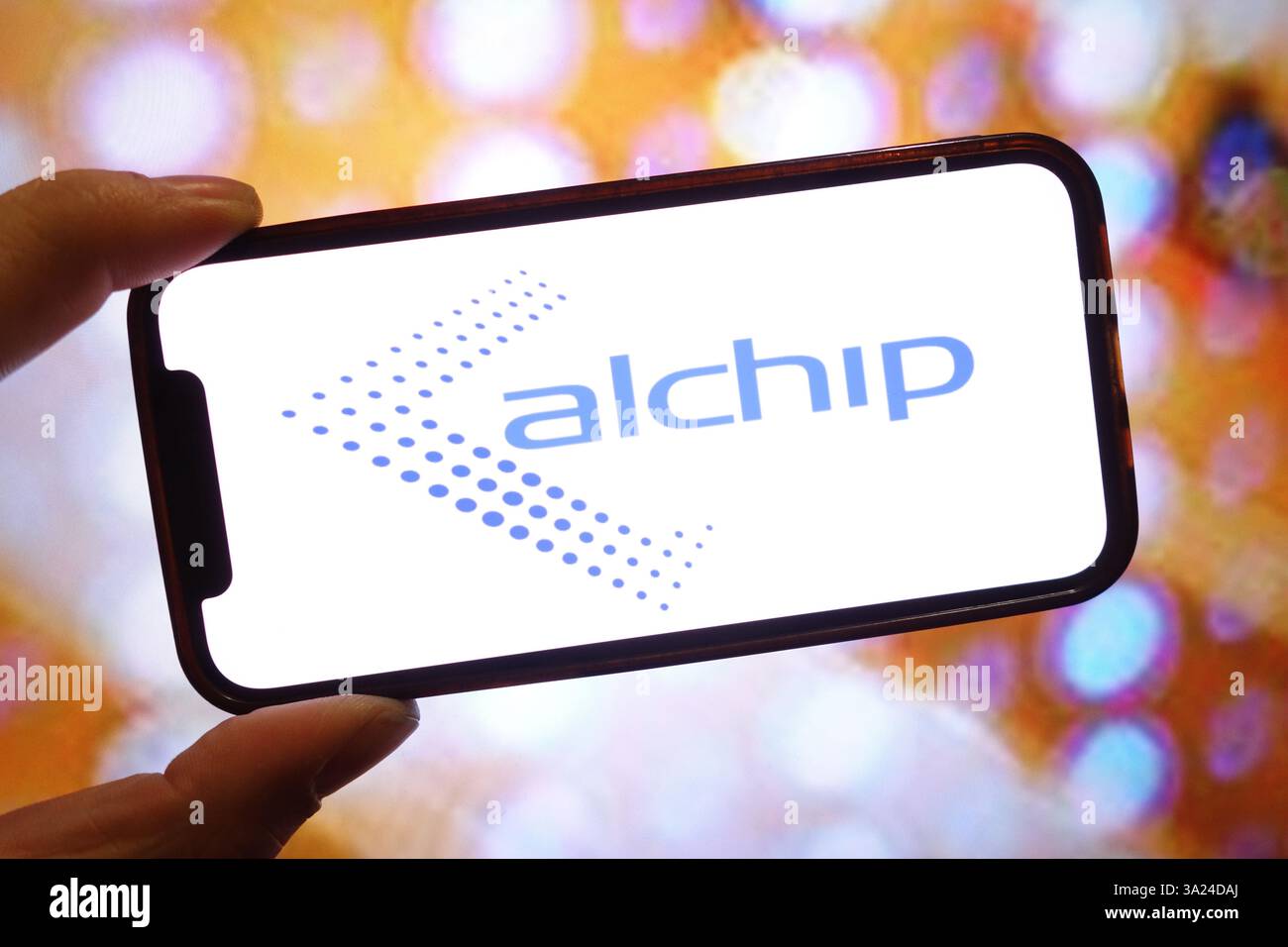 In this photo illustration, the Alchip Technologies company logo is ...