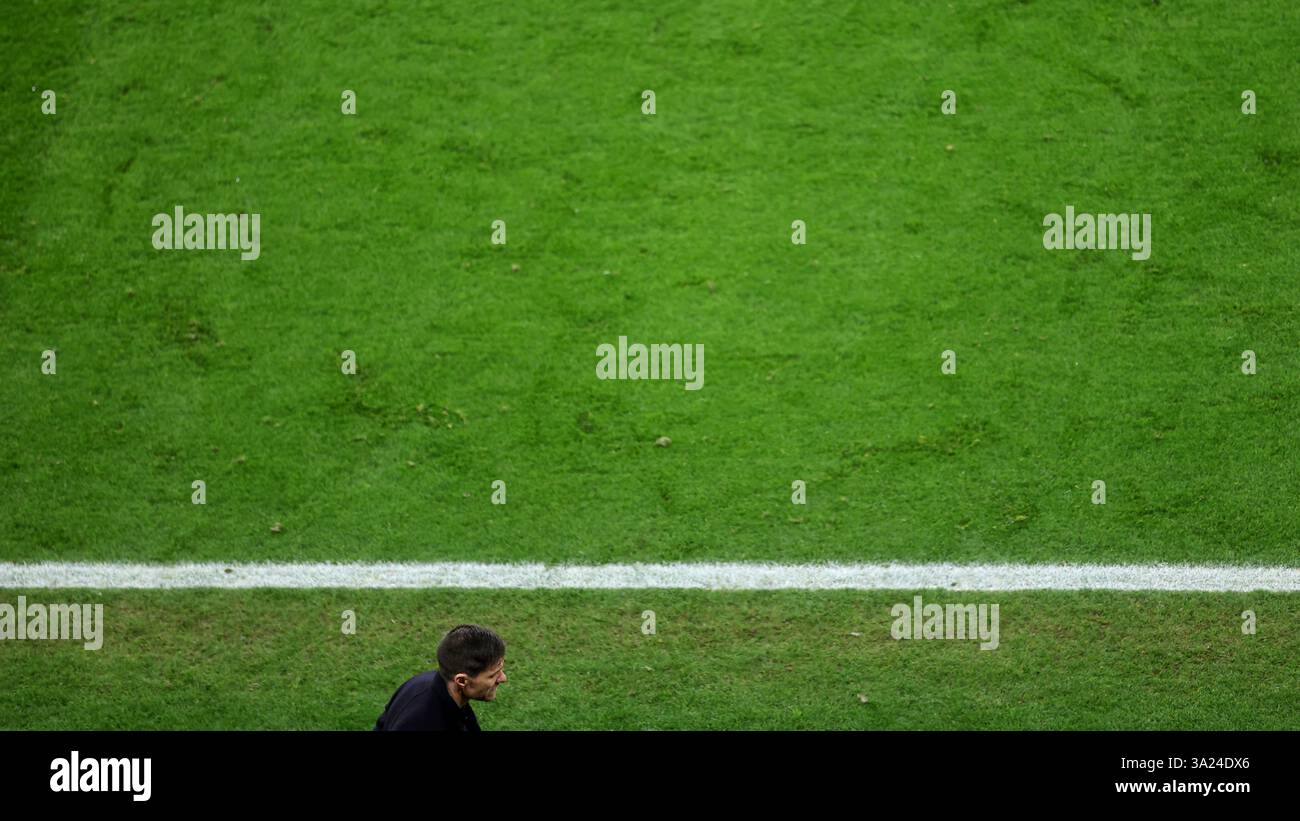 Leverkusen, Germany. 11th Mar, 2025. Soccer: Champions League, Bayer 04 ...