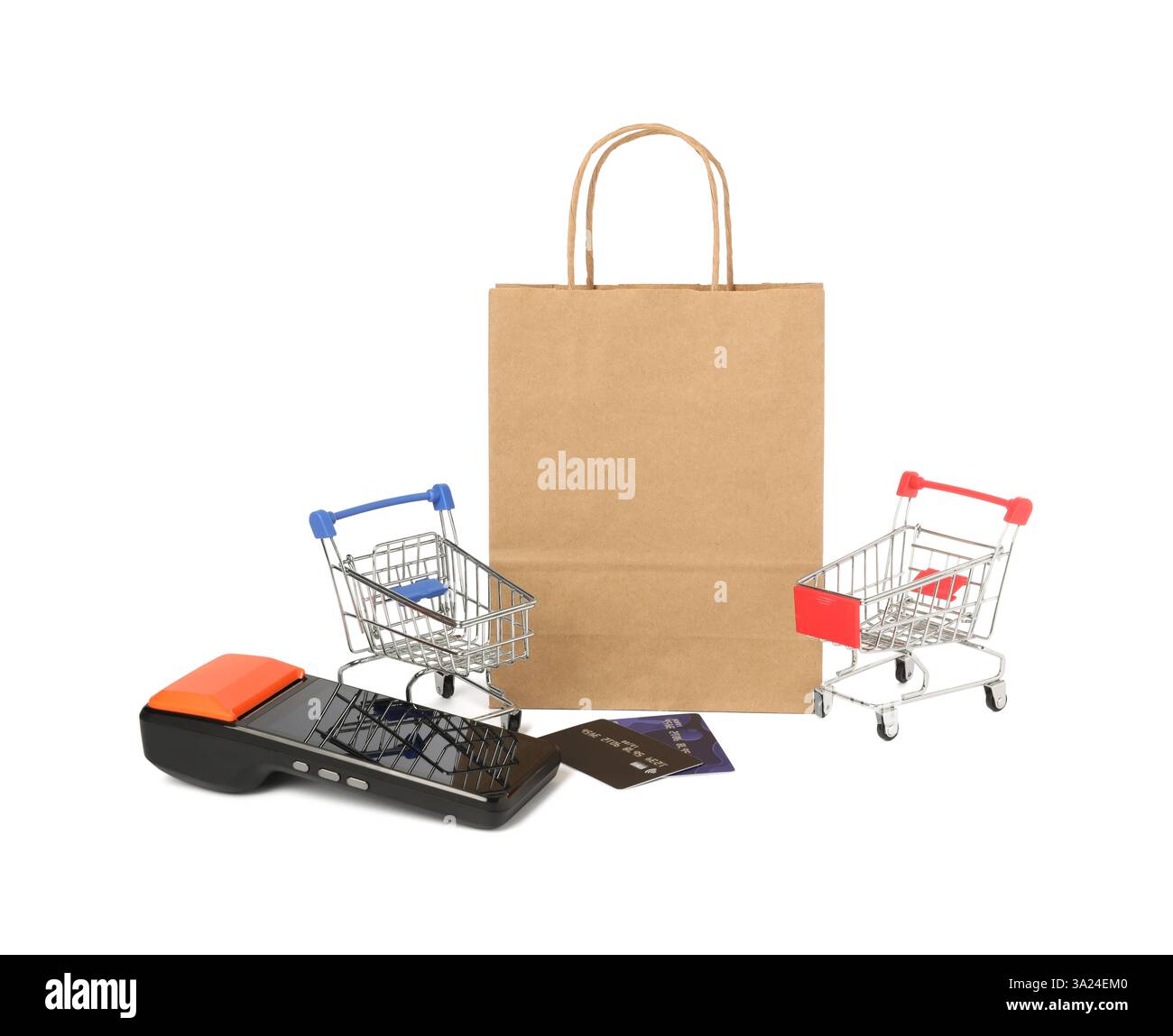 Shopping carts credit cards hi-res stock photography and images - Alamy