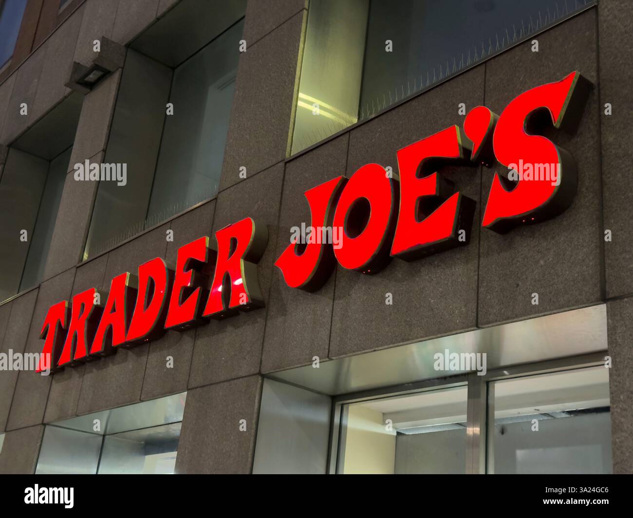 Trader Joe's grocery store, building exterior with company sign at ...