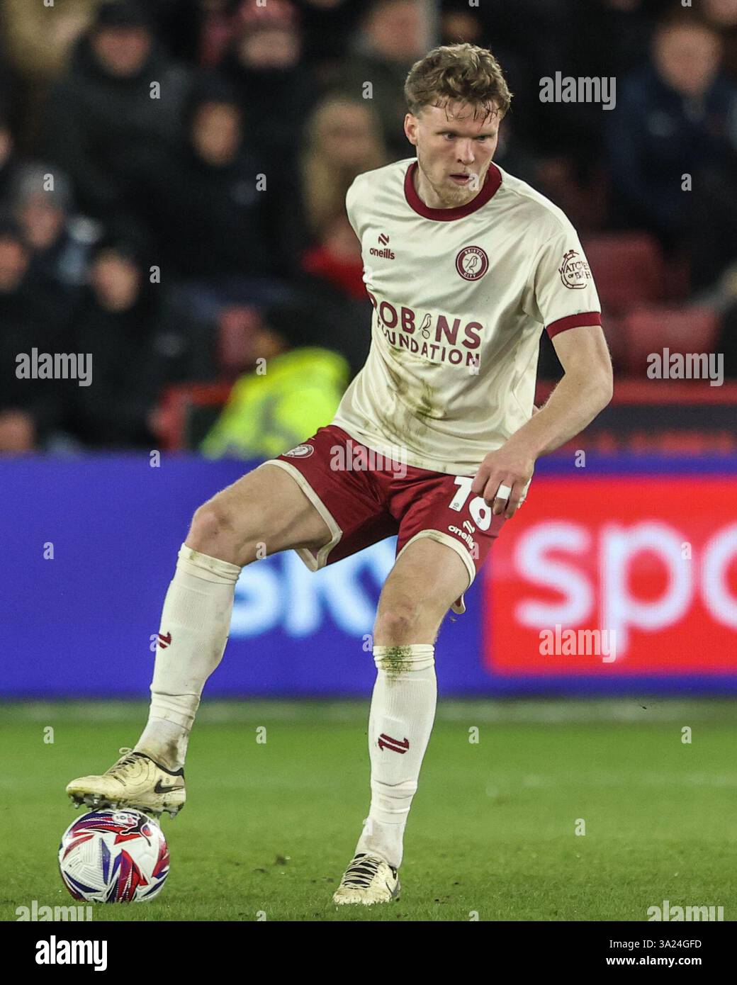 Sheffield, UK. 11th Mar, 2025. Rob Dickie of Bristol City during the ...