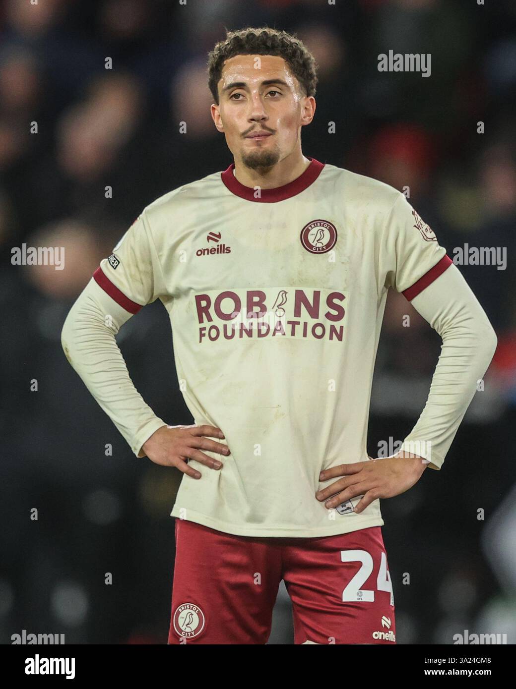 Sheffield, UK. 11th Mar, 2025. Haydon Roberts of Bristol City during ...