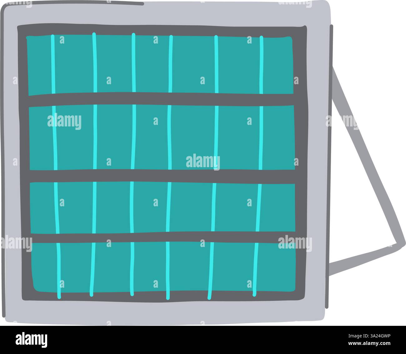 renewable solar panels cartoon vector illustration Stock Vector Image ...