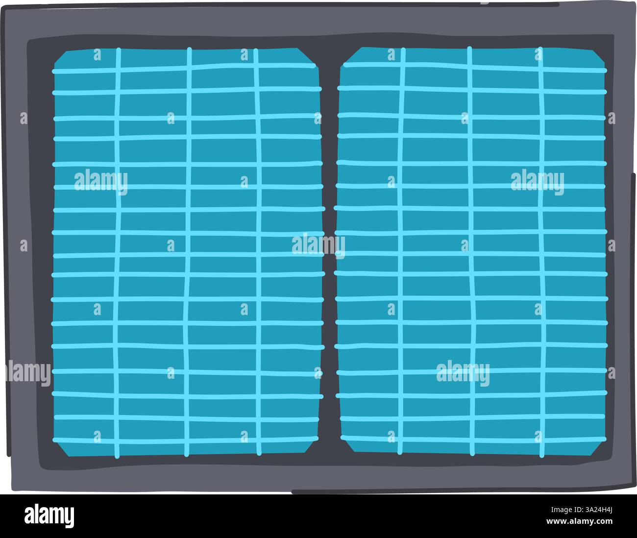 efficiency solar panels cartoon vector illustration Stock Vector Image ...