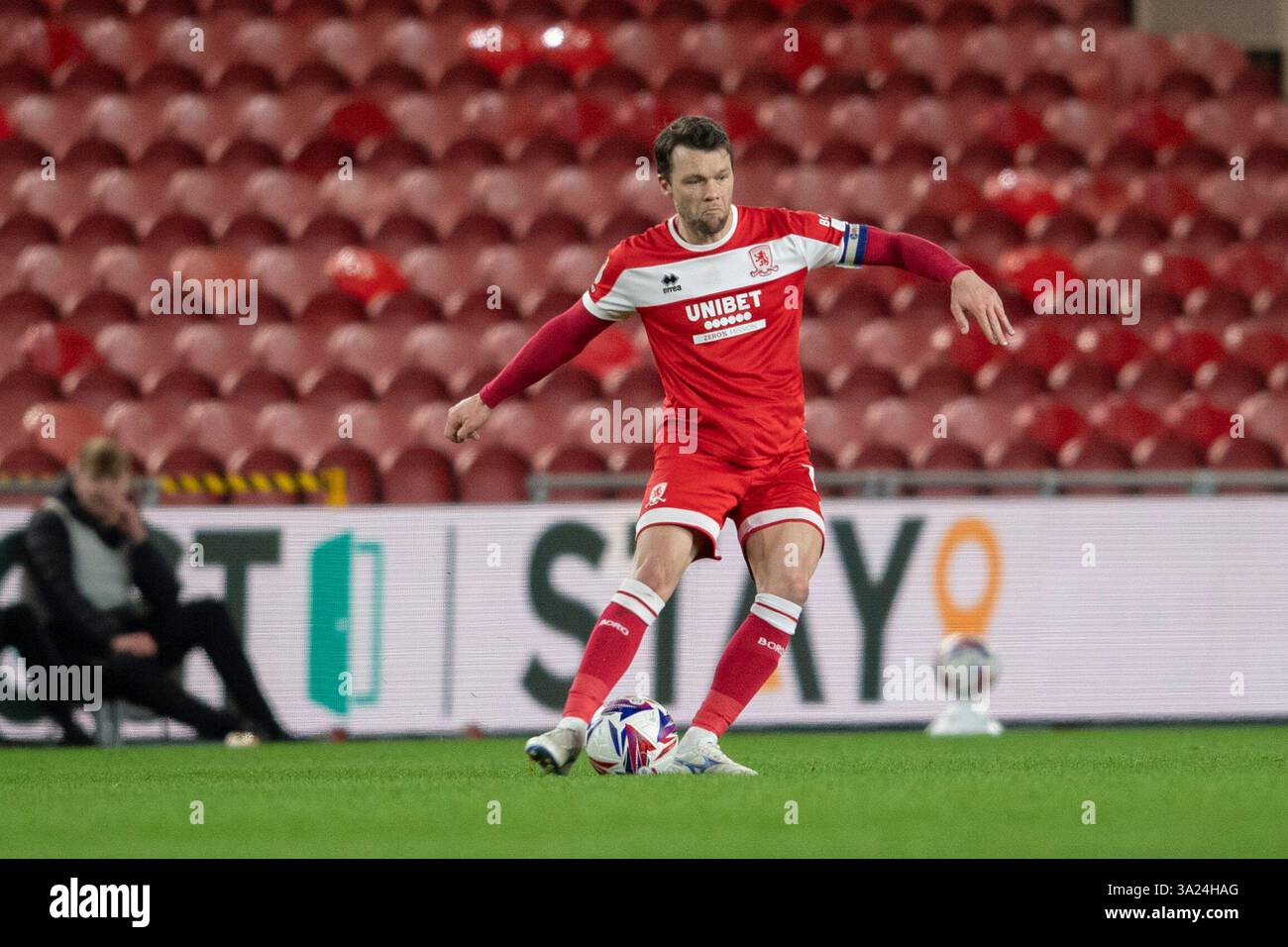 Middlesbrough's captain Jonathan Howson during the Sky Bet Championship ...