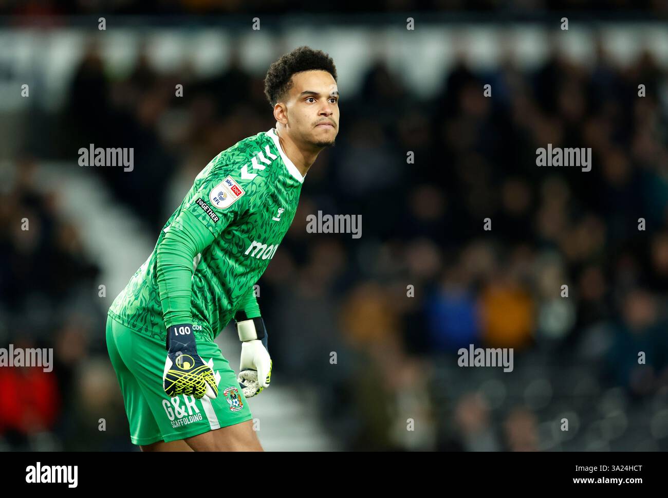 Coventry City goalkeeper Oliver Dovin during the Sky Bet Championship ...