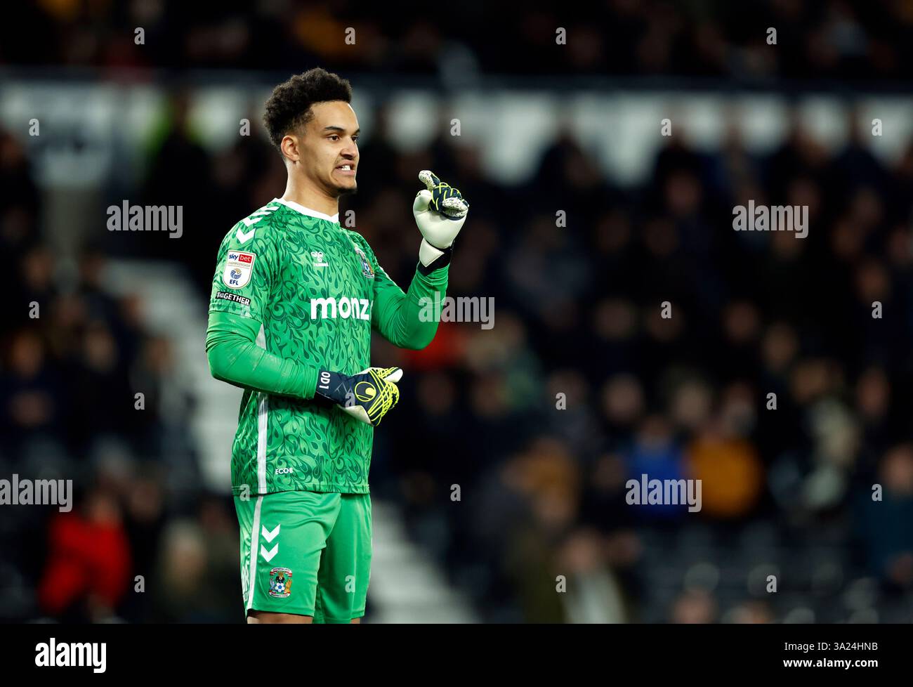 Coventry City goalkeeper Oliver Dovin during the Sky Bet Championship ...