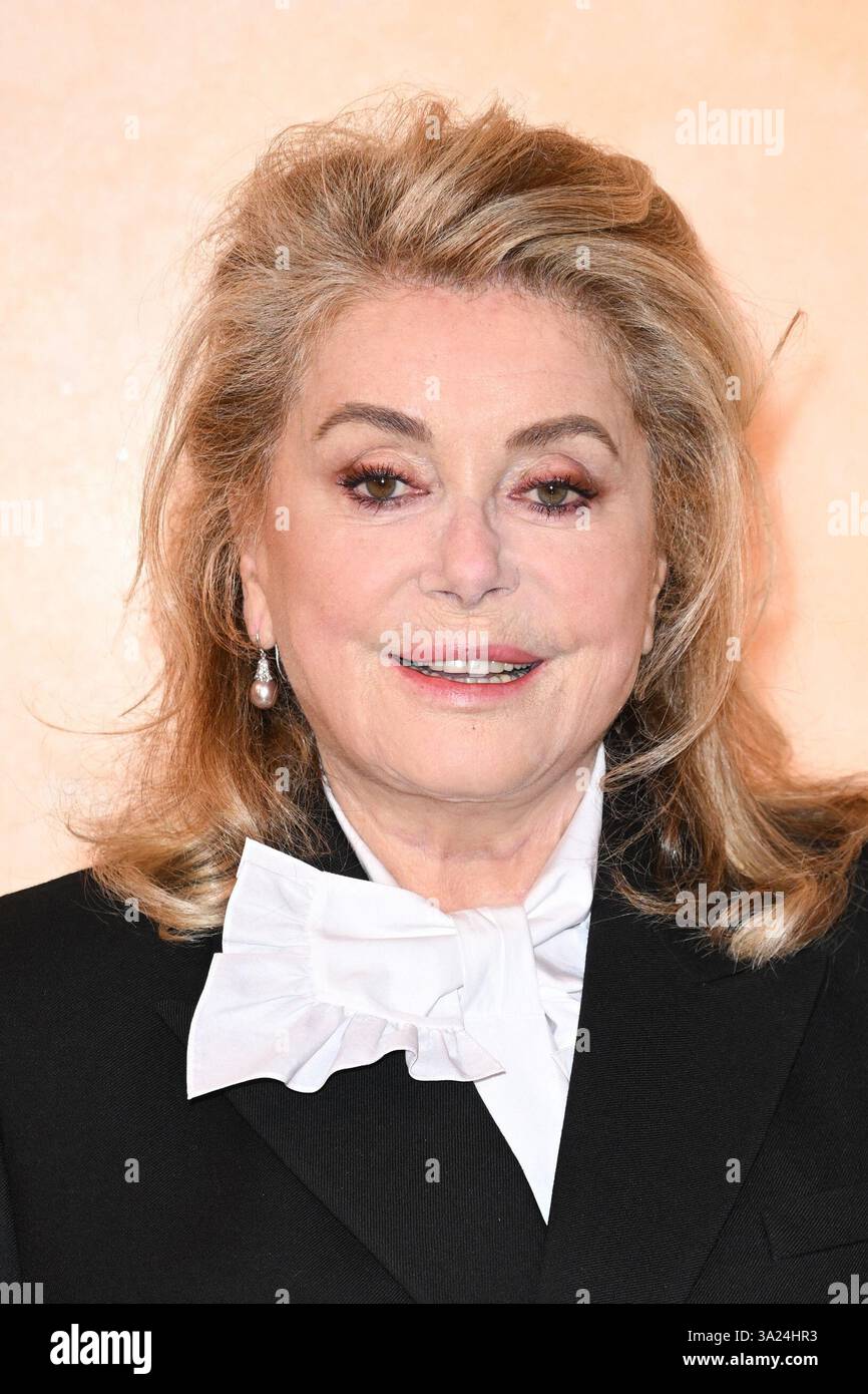 Paris, France. 11th Mar, 2025. Catherine Deneuve attending the Yves Saint Laurent Womenswear ...