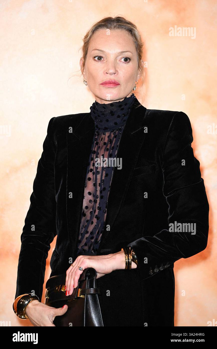 Paris, France. 11th Mar, 2025. Kate Moss attending the Yves Saint ...