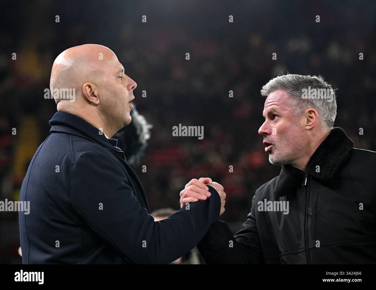 Liverpool, England, 11th March 2025. Arne Slot manager of Liverpool ...