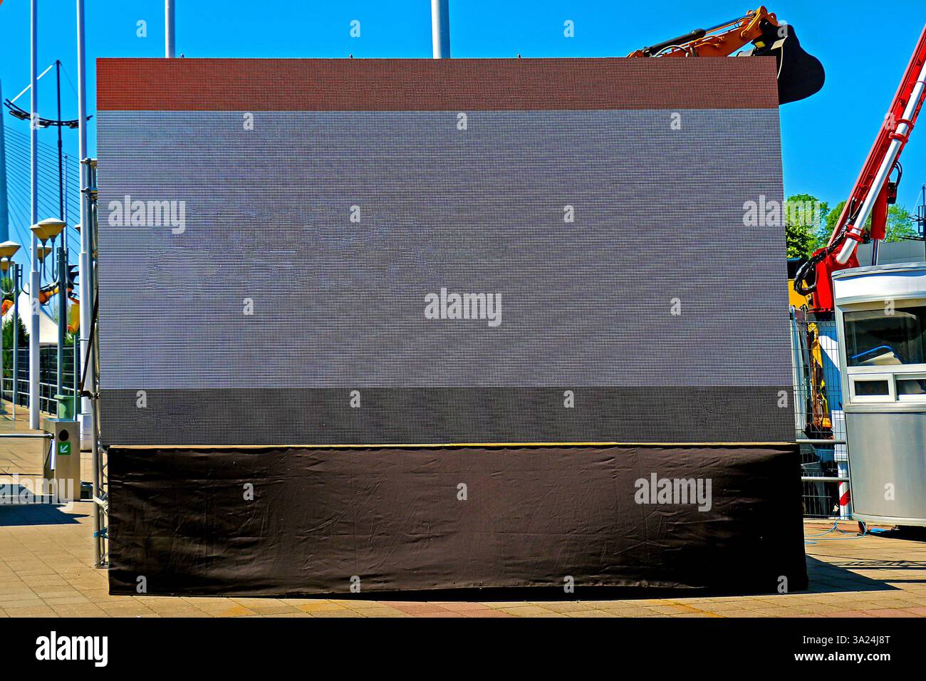 Large led matrix display with dot pixel graphic outside Stock Photo - Alamy