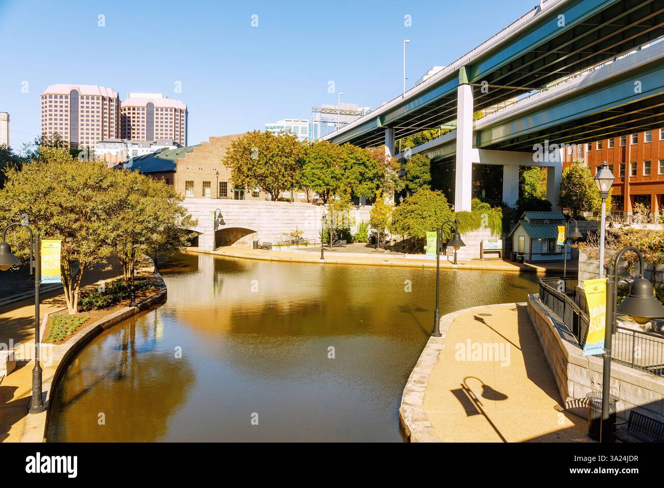 New Turning Basin on the Riverfront Canal Walk in Richmond, Virginia ...
