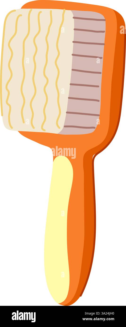 delicate soft baby brush cartoon vector illustration Stock Vector Image ...