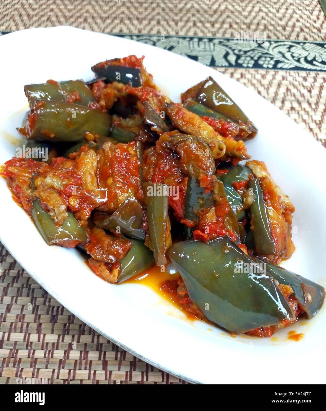 Terong balado (eggplants with chilli sauce), Indonesian cuisine from ...