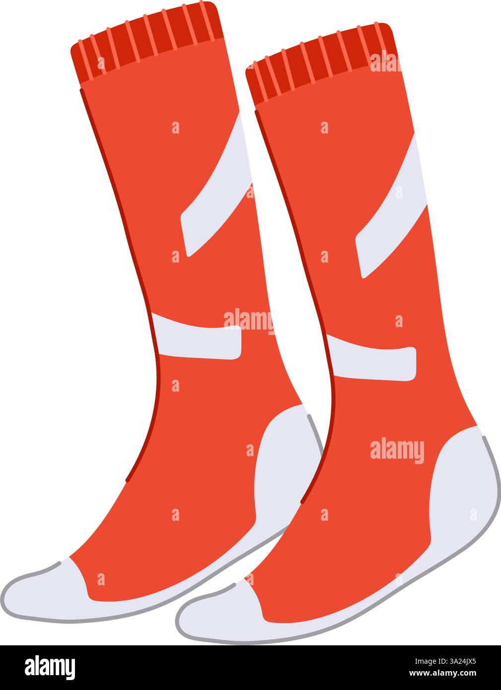 knee socks soccer cartoon vector illustration Stock Vector Image & Art ...