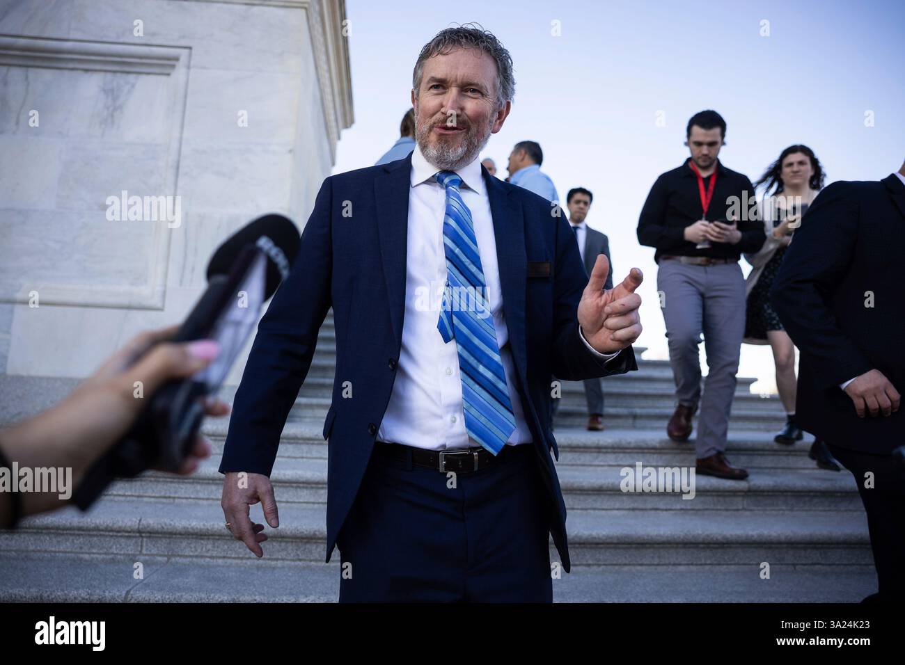 Rep. Thomas Massie (R-Ky.) speaks with reporters outside the U.S ...