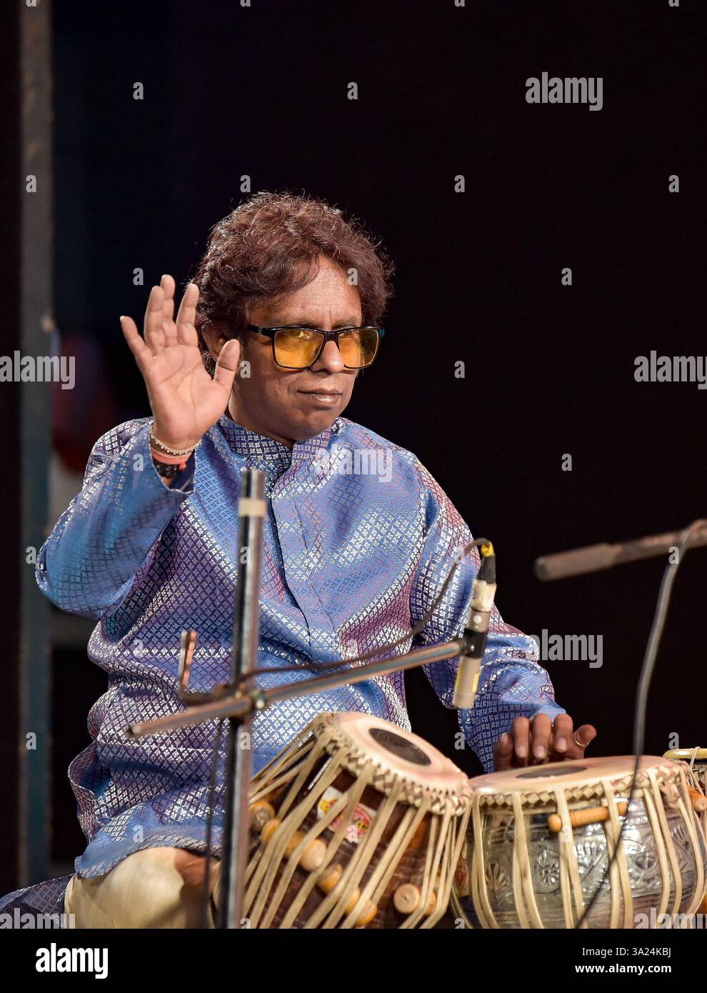 Pandit Subhasish Bhattacharrya on Tabla. . (Photo by Anubrata Mondal ...