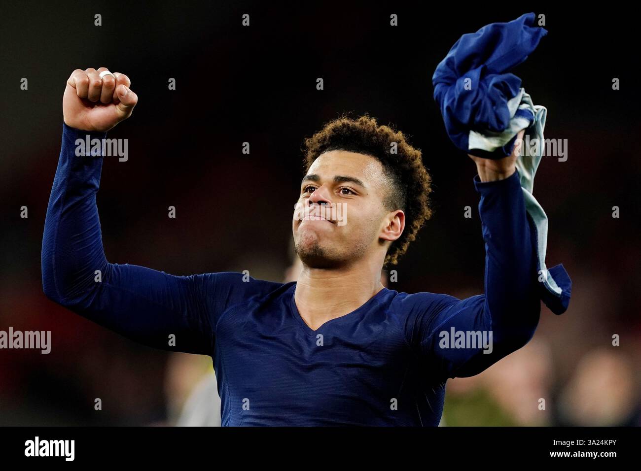Paris Saint-Germain's Desire Doue celebrates scoring the winning ...