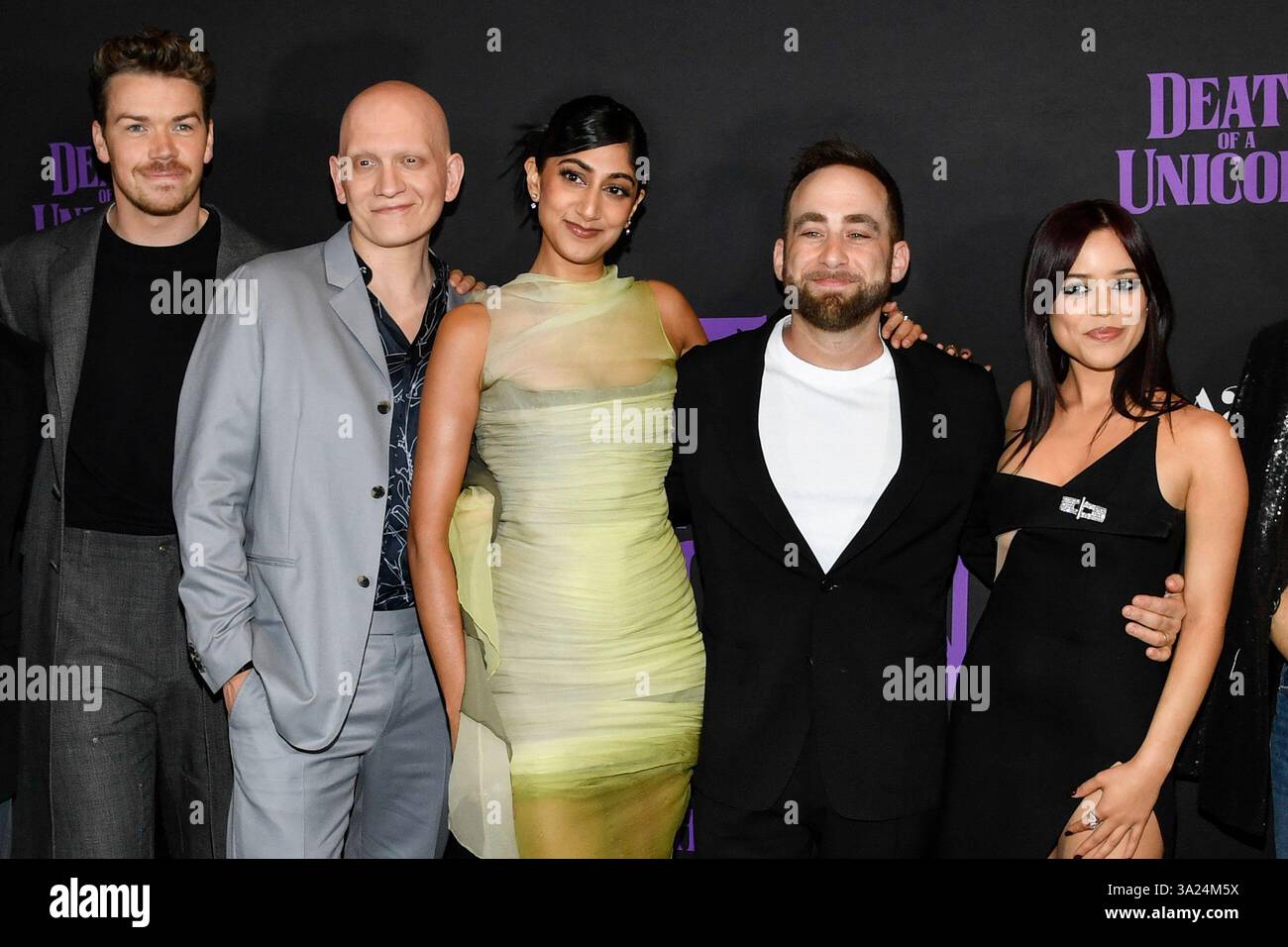 Will Poulter, from left, Anthony Carrigan, Sunita Mani, Alex Scharfman ...